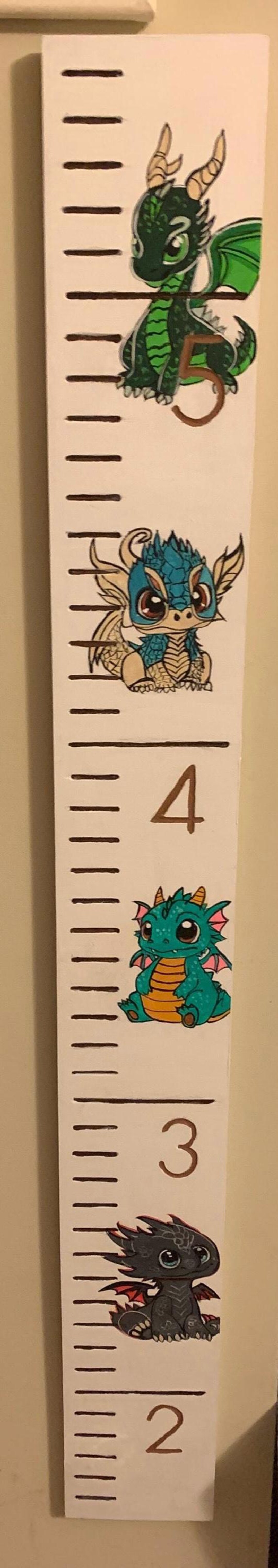 Dragon Growth Chart for Children - Etsy