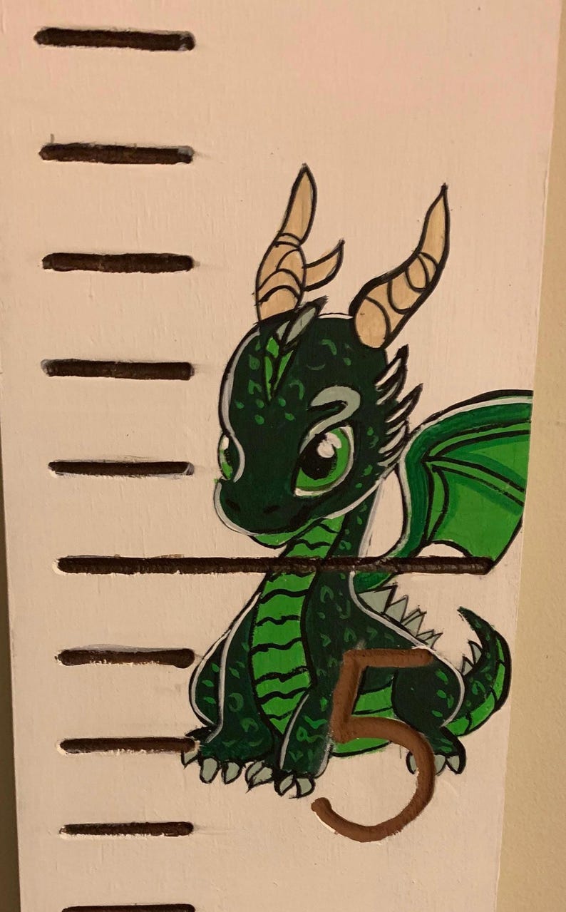 Dragon Growth Chart for Children - Etsy