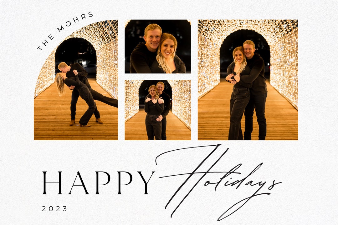 Holiday Card Template - Etsy