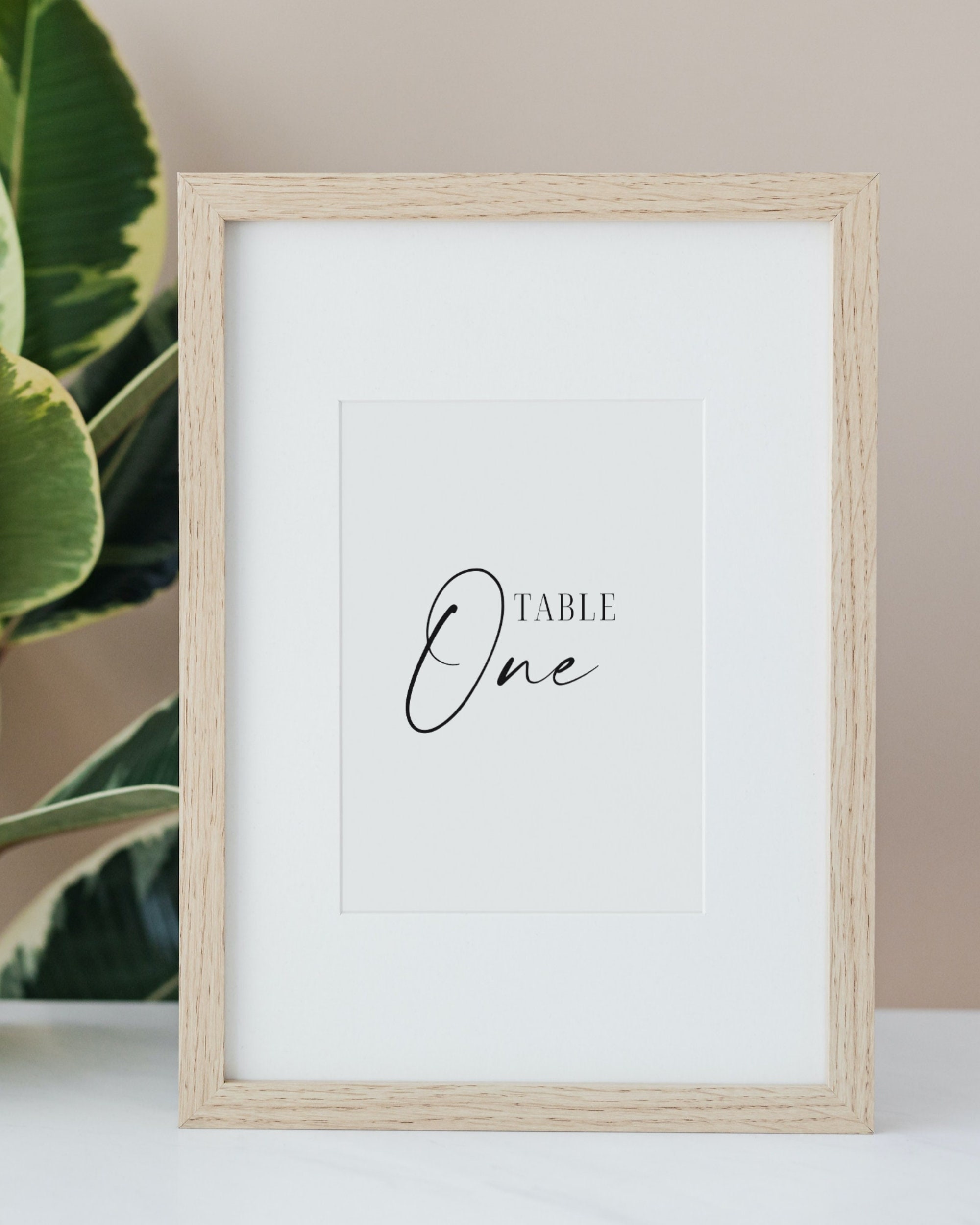 8x10 Wedding Table Numbers Digital Download AND CANVA - Etsy