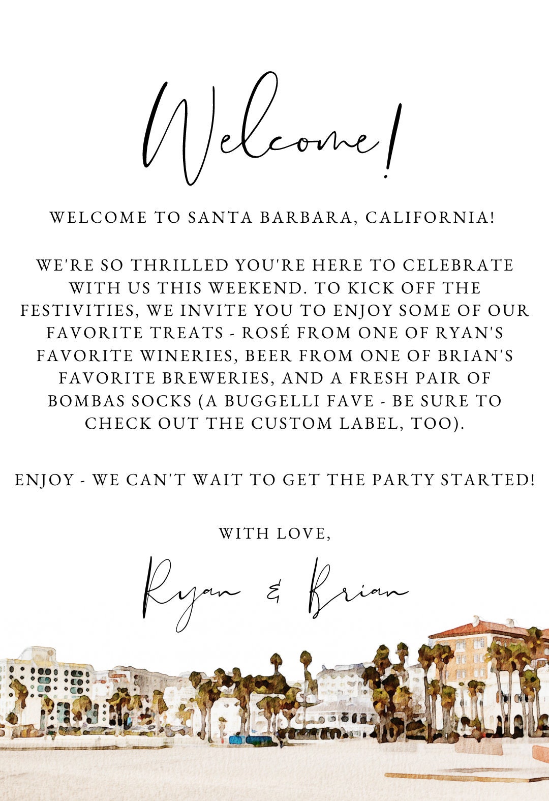 Wedding Welcome Tags Welcome Tags Printed Welcome Tags | Etsy