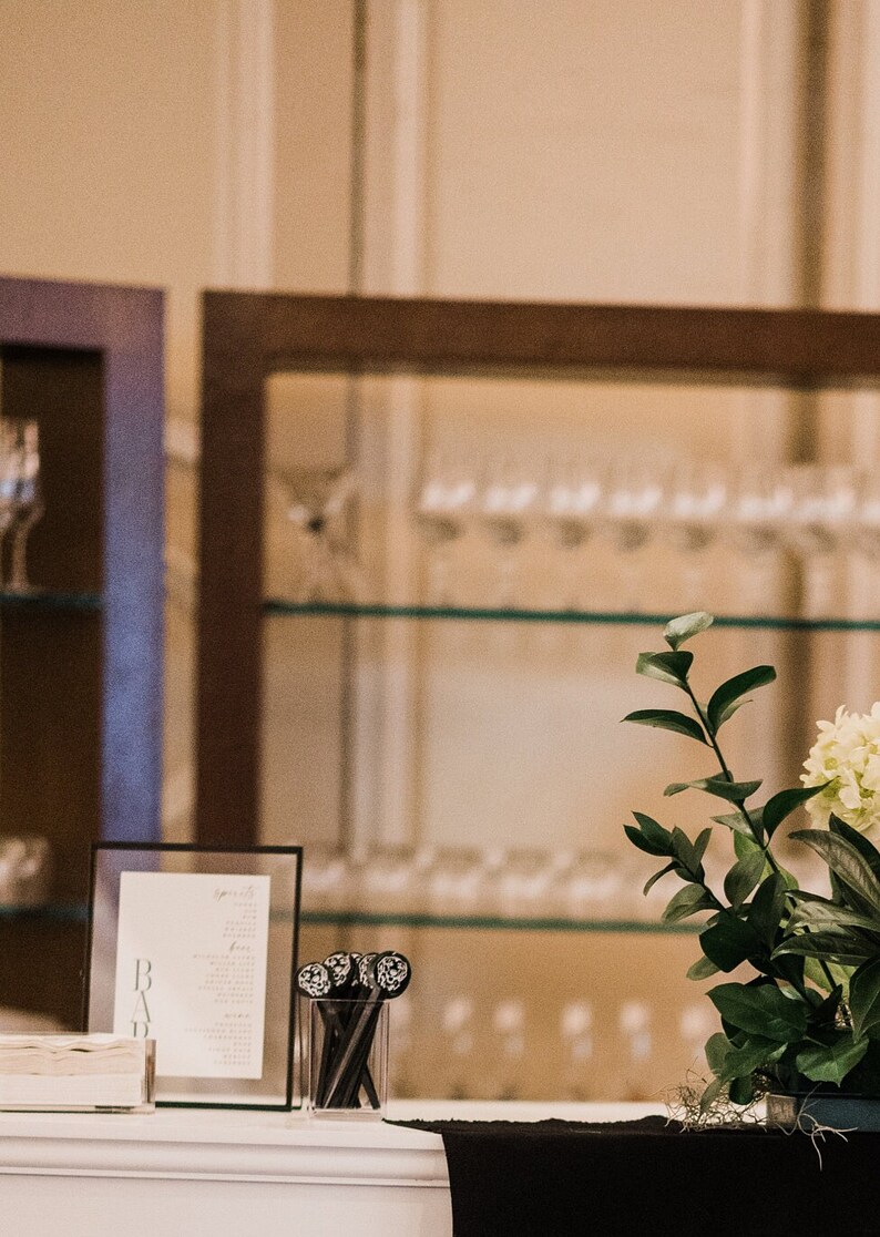 Bar Menu Sign Template Bar Drinks Digital Bar Menu Event Bar Wedding ...