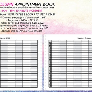 Large Appointment Book - Etsy
