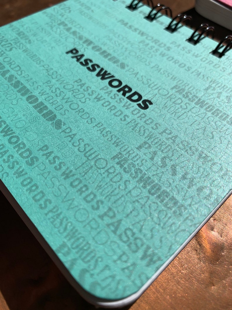 Password Book Small Password Book Mothers Day Gift Teacher | Etsy