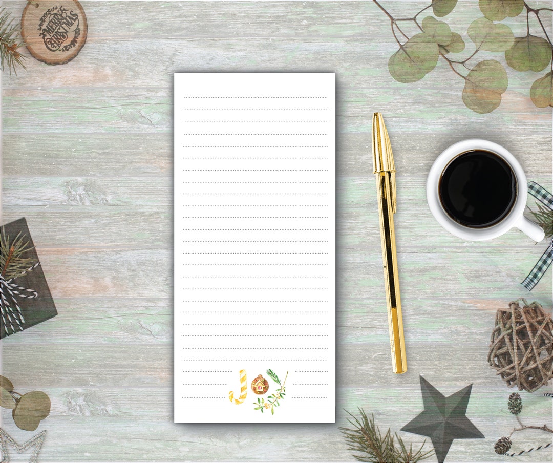 Tall & Skinny Christmas Notepad / Merry Christmas / Coworkers - Etsy