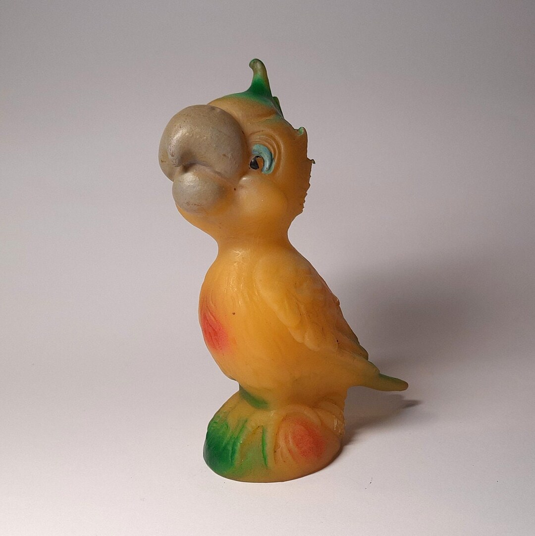 Soviet Rubber Toy Parrot. Popinjay, Soviet Toy, Vintage Toy, Soviet ...