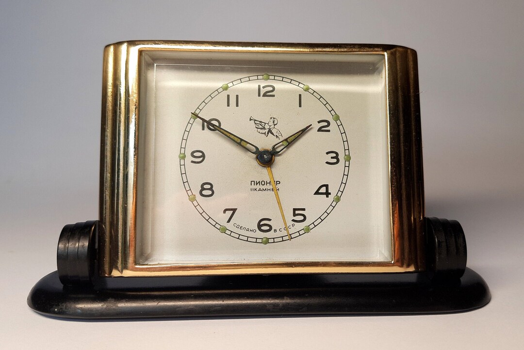 Soviet Alarm Clock. Desk Clock USSR. Vintage Clock SLAVA. Soviet Clock ...