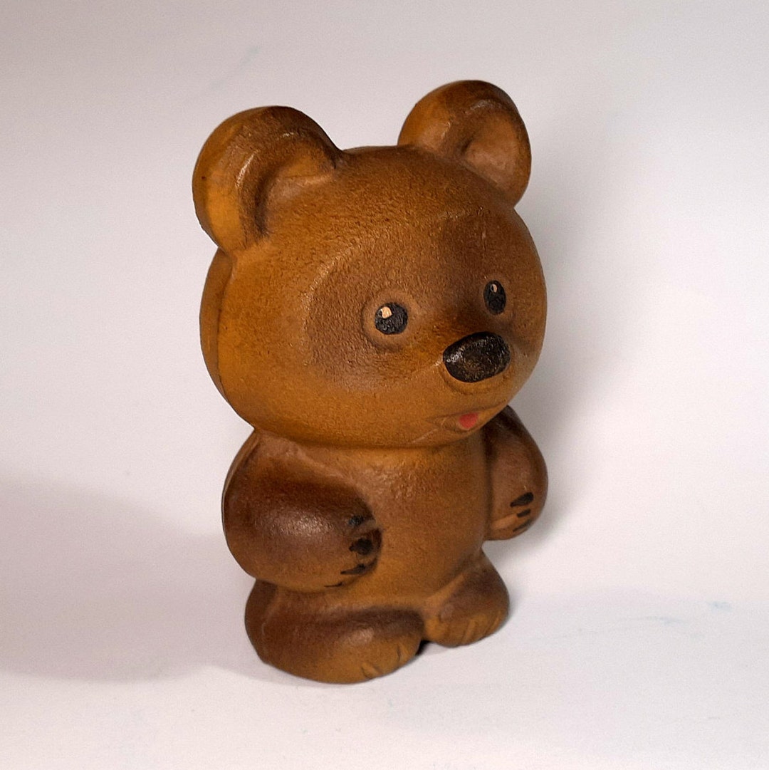 12 Cm Cute of Vintage Rubber Bear Toy, Soviet Toy, Bear Toy, Ussr Toy ...