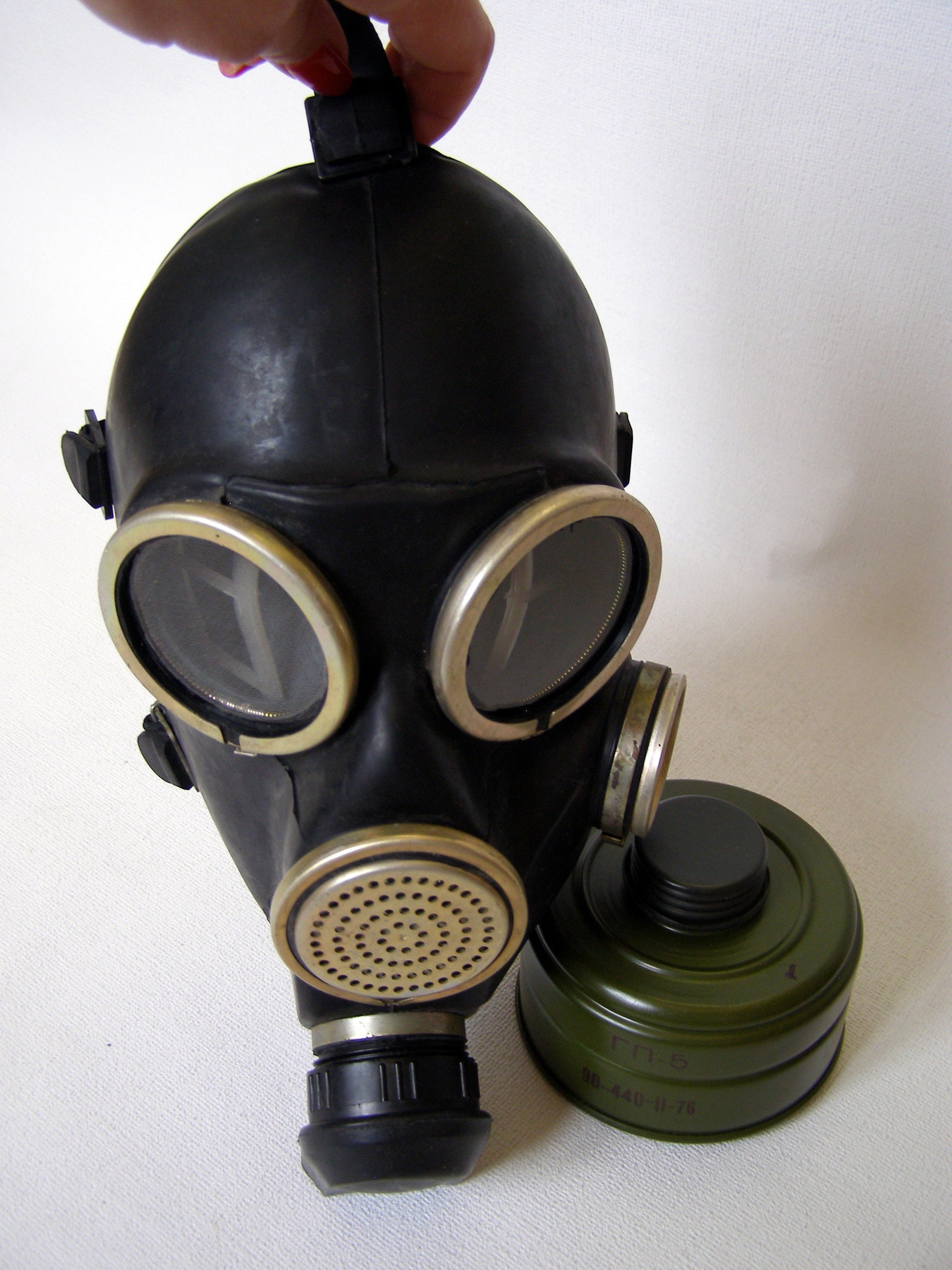 Soviet gas mask. Soviet army gas mask. USSR military. Rubber | Etsy