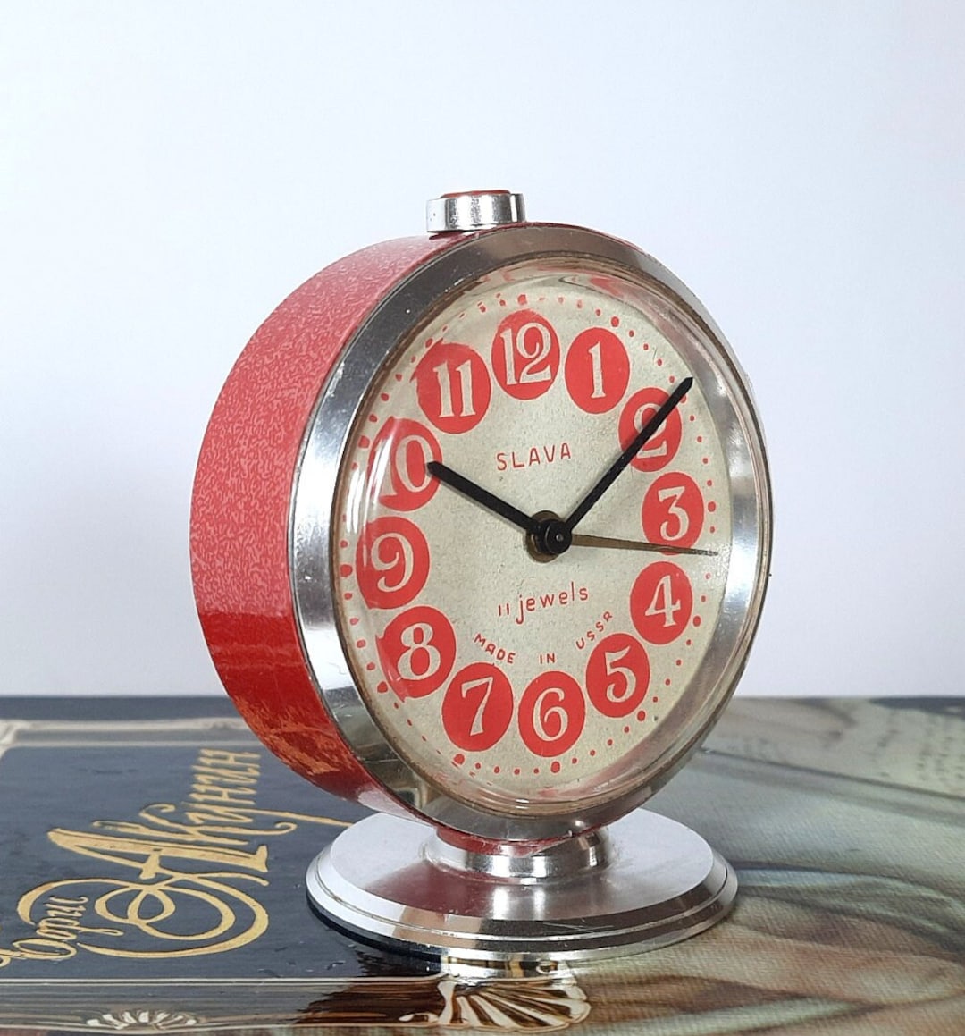 Soviet Alarm Clock. Desk Clock USSR. Vintage Clock Slava.alarm ...