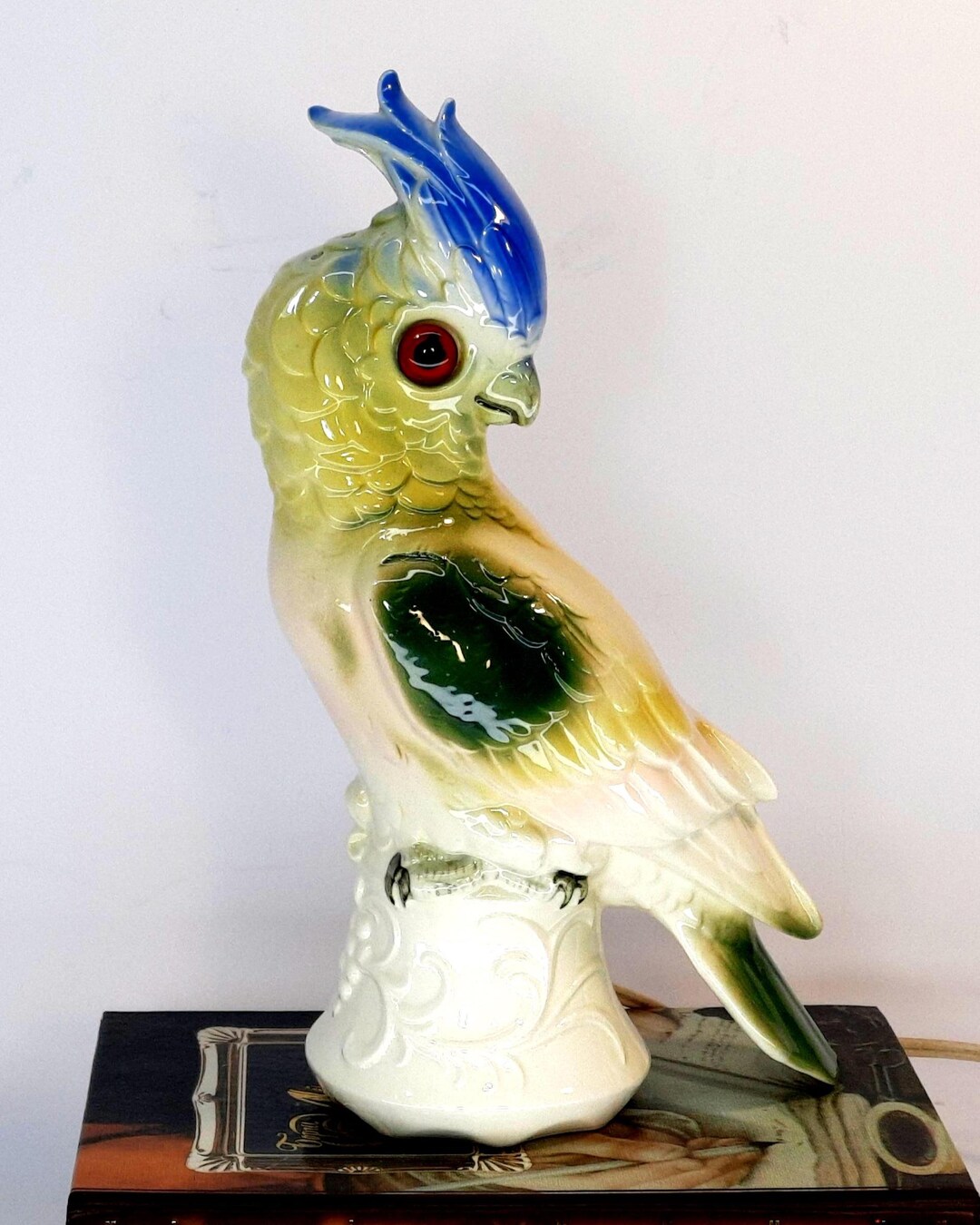Vintage GDR Lamp. Night Lamp Parrot. Home Decor. Table Lamp. Night ...