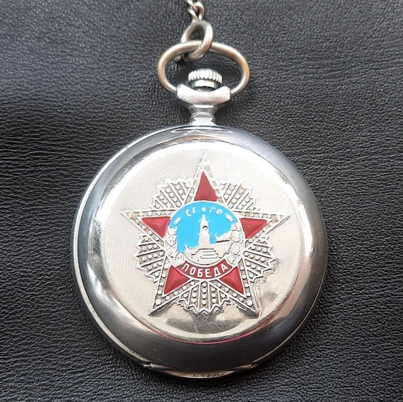 Soviet pocket watch. Soviet watch. MOLNIJA. Vintage m… - Gem
