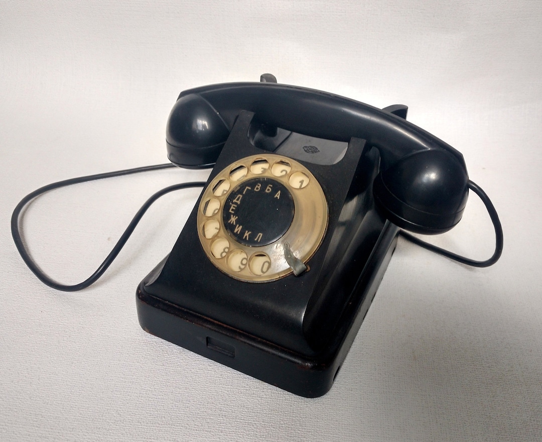 Vintage.desk Phone.rotary Phone.disk Phone.vintage Phone.bakelite Phone ...