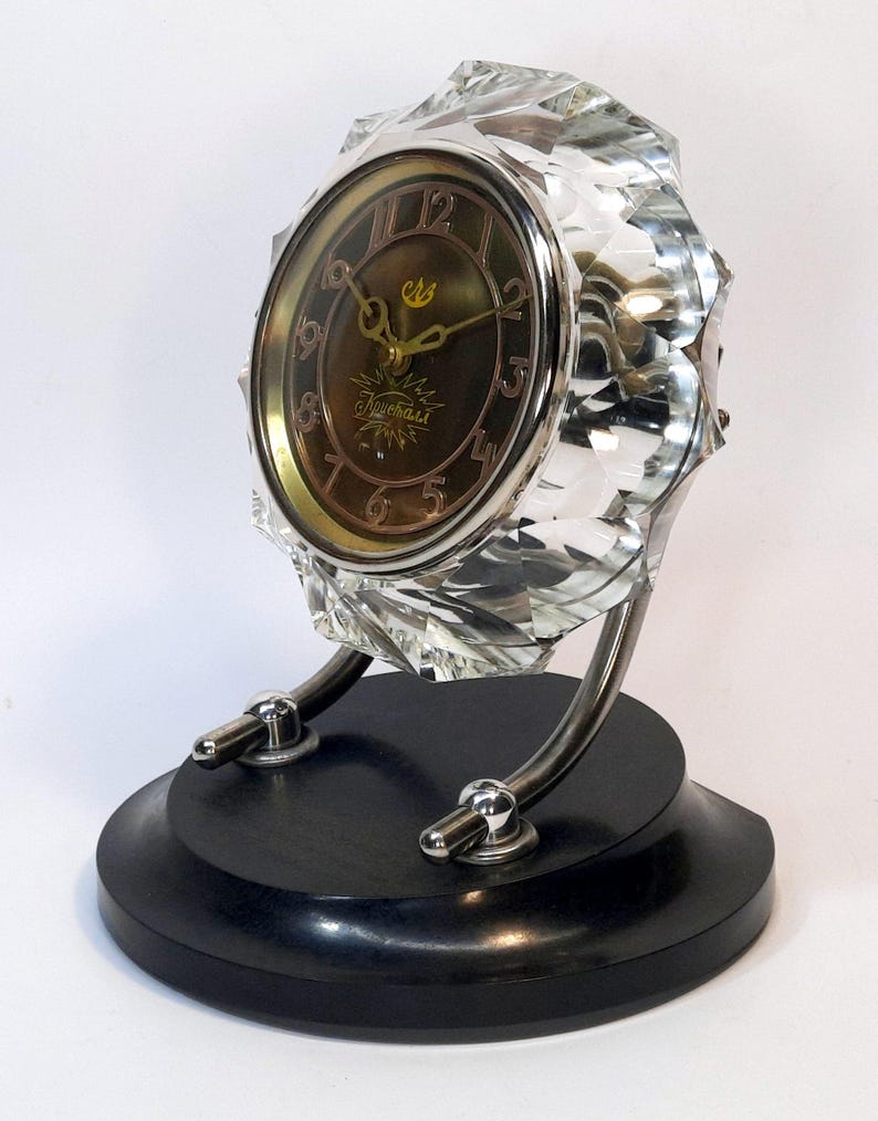 Mechanical Clock Majak, Vintage Desk Clock, Heavy Old Clock, USSR Desk ...