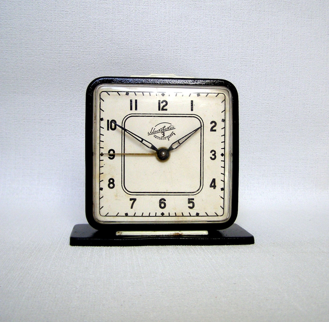Soviet Table Alarm Clock. Mantel Clock 60's From 3 Moscow Watch Factory ...