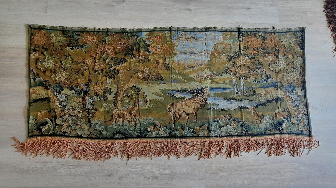 Very Big. Vintage Gobelin Carpet Tapestry Carpet Vintage - Etsy