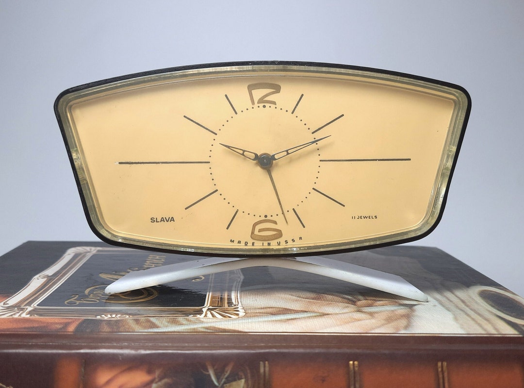 Soviet Alarm Clock. Desk Clock USSR. Vintage Clock SLAVA. - Etsy
