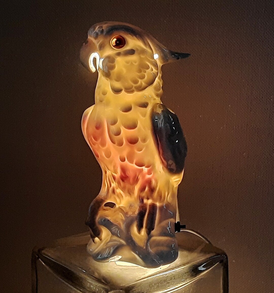 Vintage GDR Lamp. Night Lamp Parrot. Home Decor. Table Lamp. Night ...