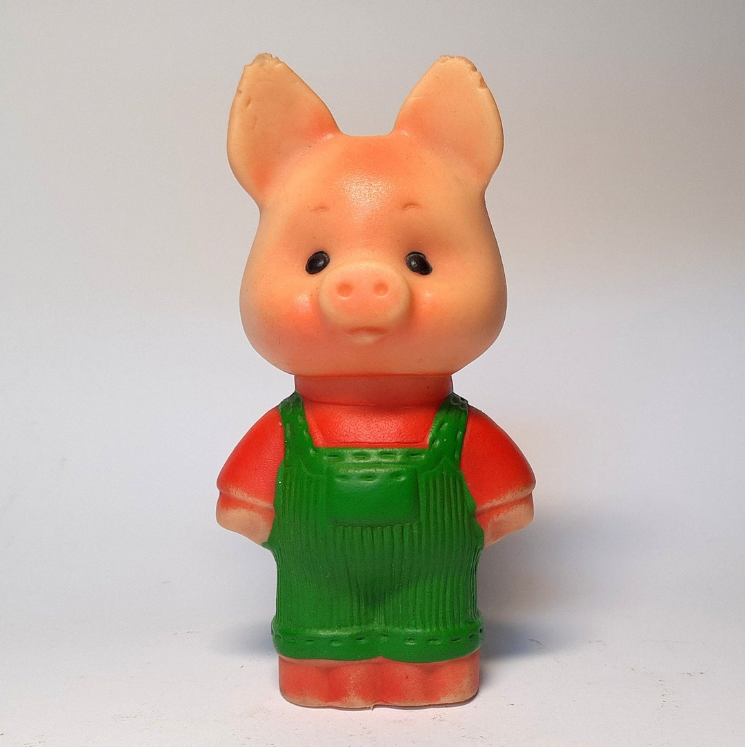 12cm Soviet Pig, Rubber Toy, Vintage Toy, USSR Toy, USSR Pig, Soviet ...