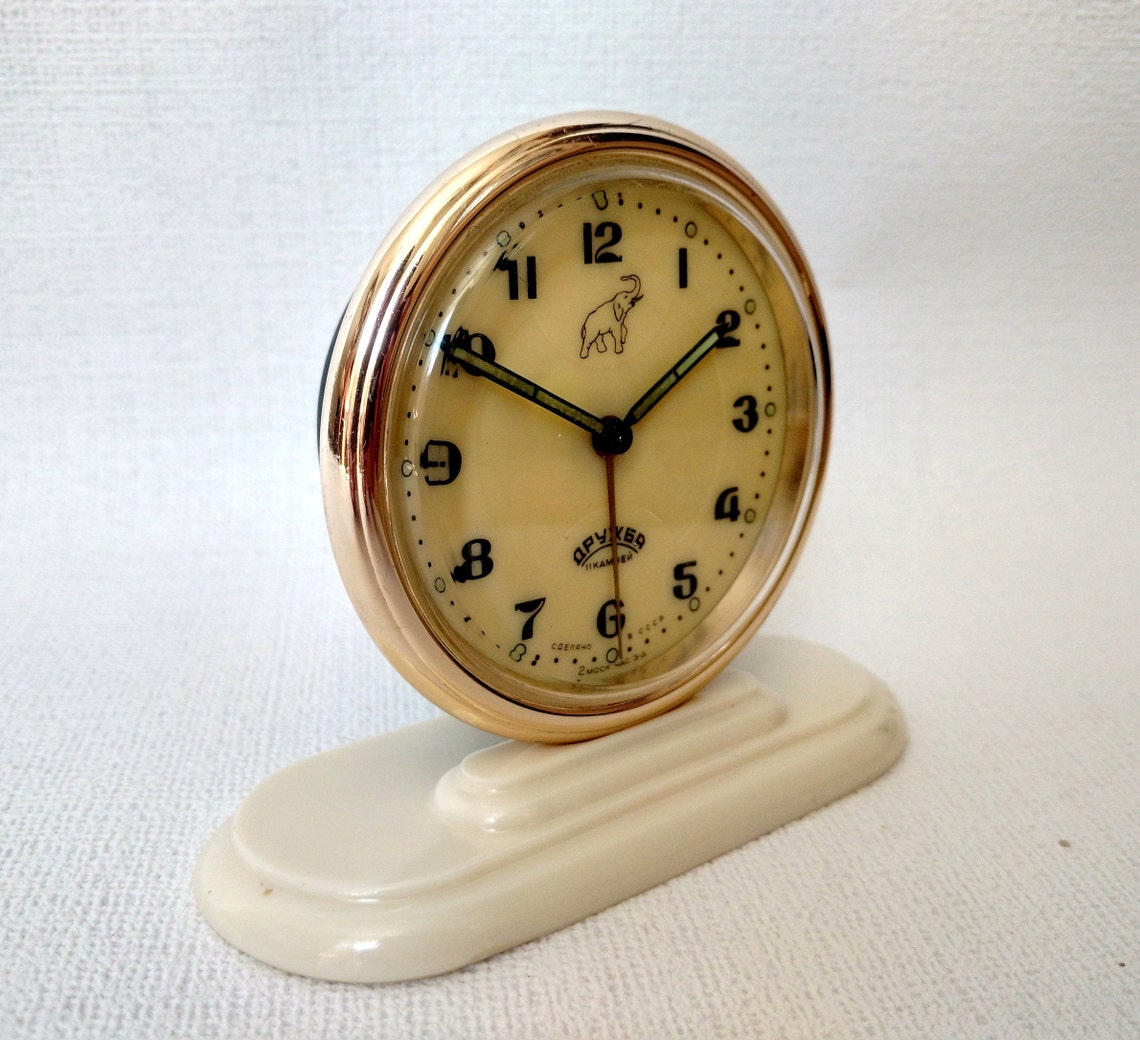 Soviet Alarm Clock. Desk Clock USSR. Vintage Clock SLAVA. | Etsy