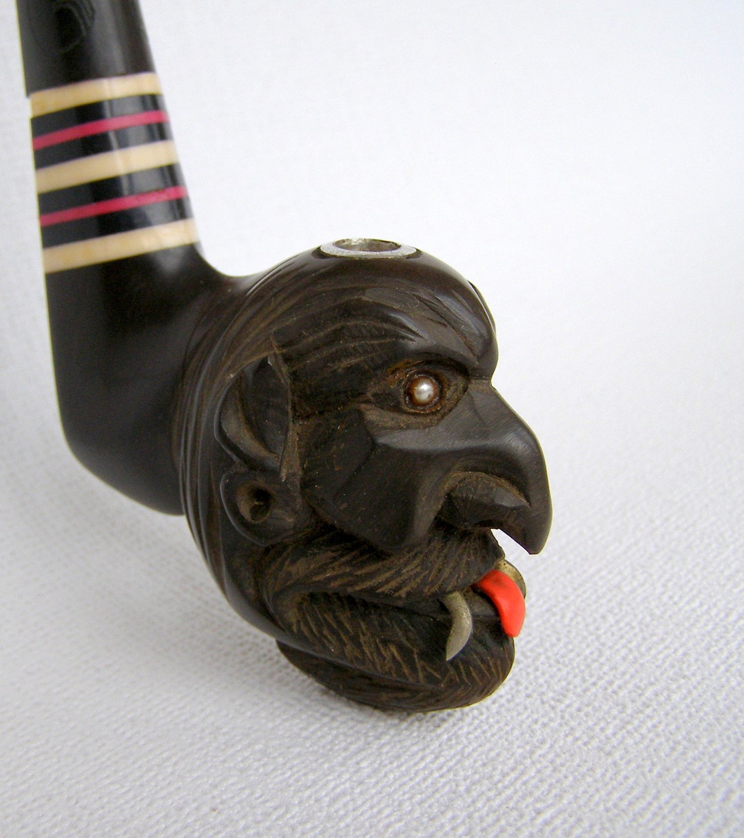Ebony Smoking Pipes. Mephistopheles. Tobacco Pipe Handcrafted. Ebony ...