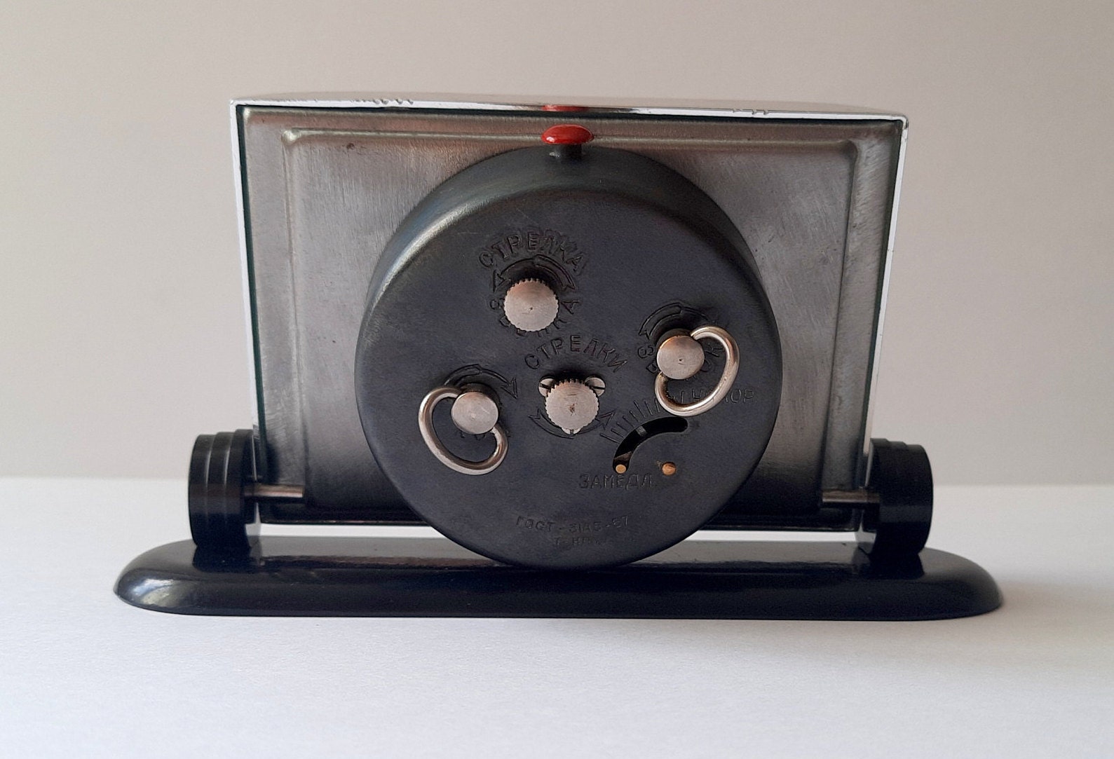 Soviet alarm clock. Desk Clock USSR. Vintage clock SLAVA. | Etsy