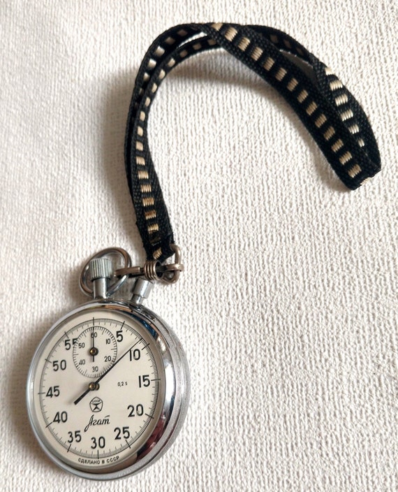 Soviet stopwatch Agat, chronometer USSR, mechanical p… - Gem