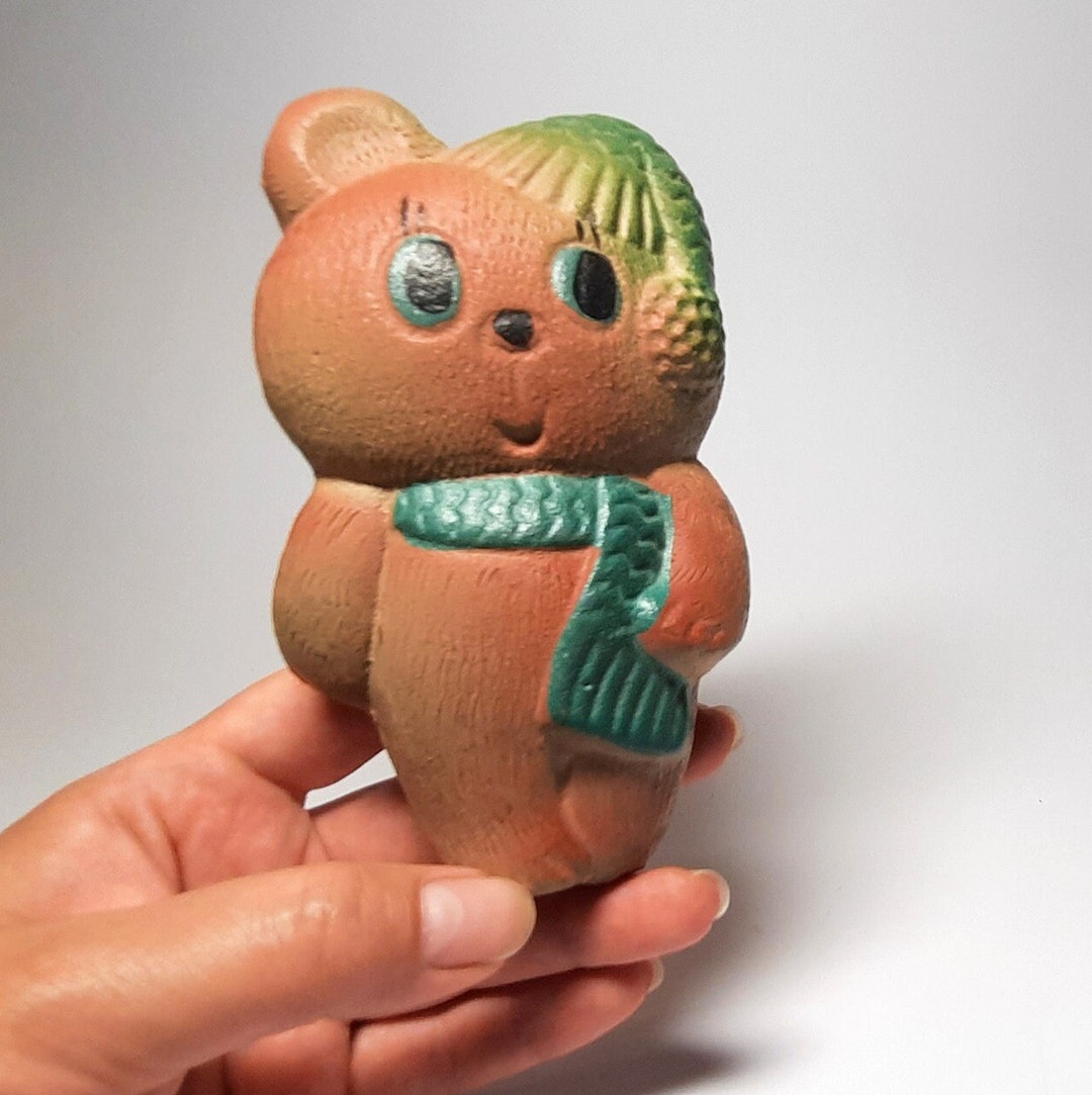 Soviet Rubber Toy Bear. Bear, Soviet Toy, Vintage Toy, Soviet Animals ...