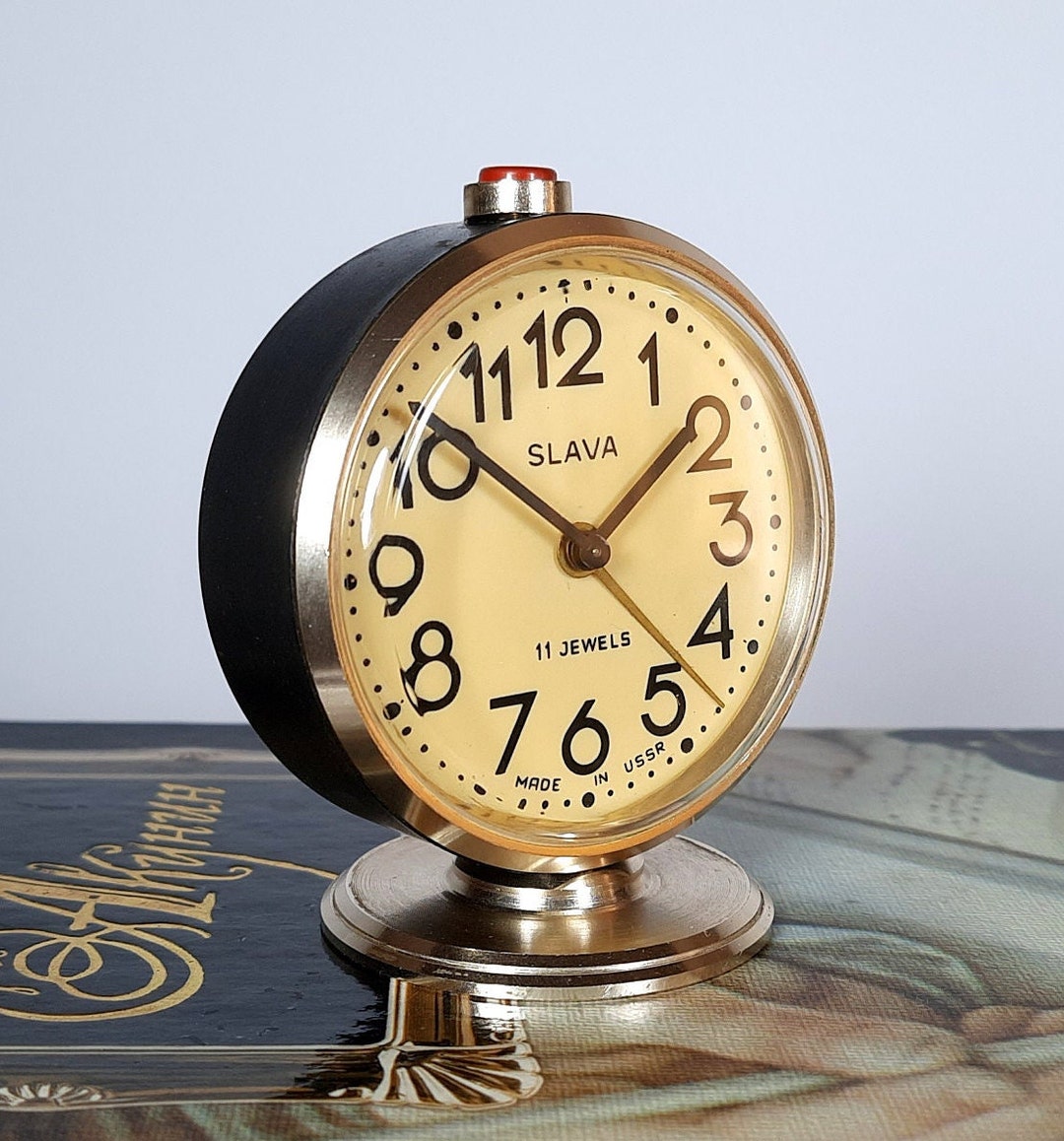 Soviet Alarm Clock. Desk Clock USSR. Vintage Clock Slava.alarm ...