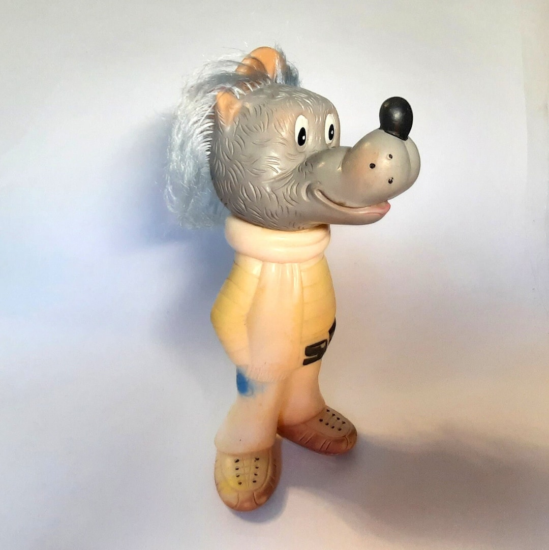 25 Cm Wolf. Nu Pogodi. Soviet Rubber Wolf. Soviet Toy. Vintage Toy ...