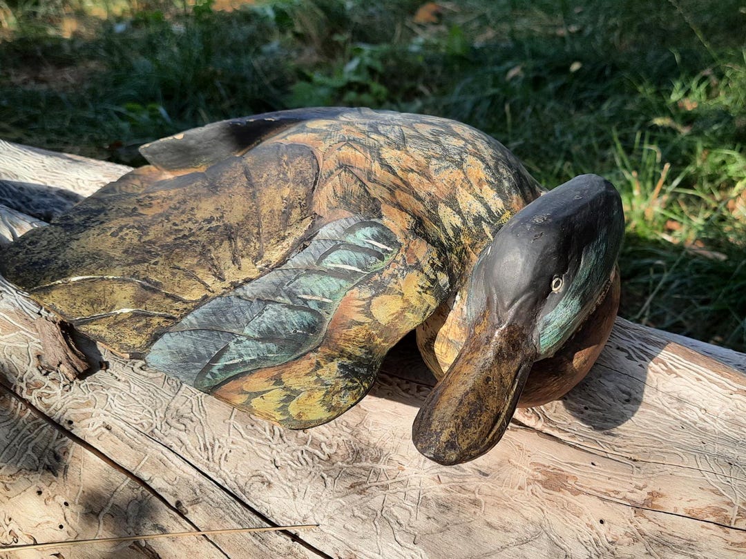 Wooden Duck Bait. Made of Wood, Suitable for Garden and Lake Decor. - Etsy