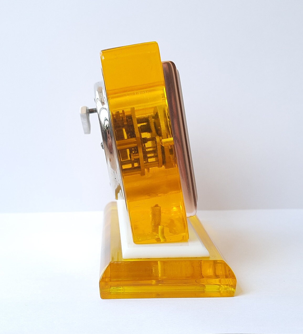 Vintage Clock MOLNIJA Soviet Mechanical Table Clock Clock - Etsy