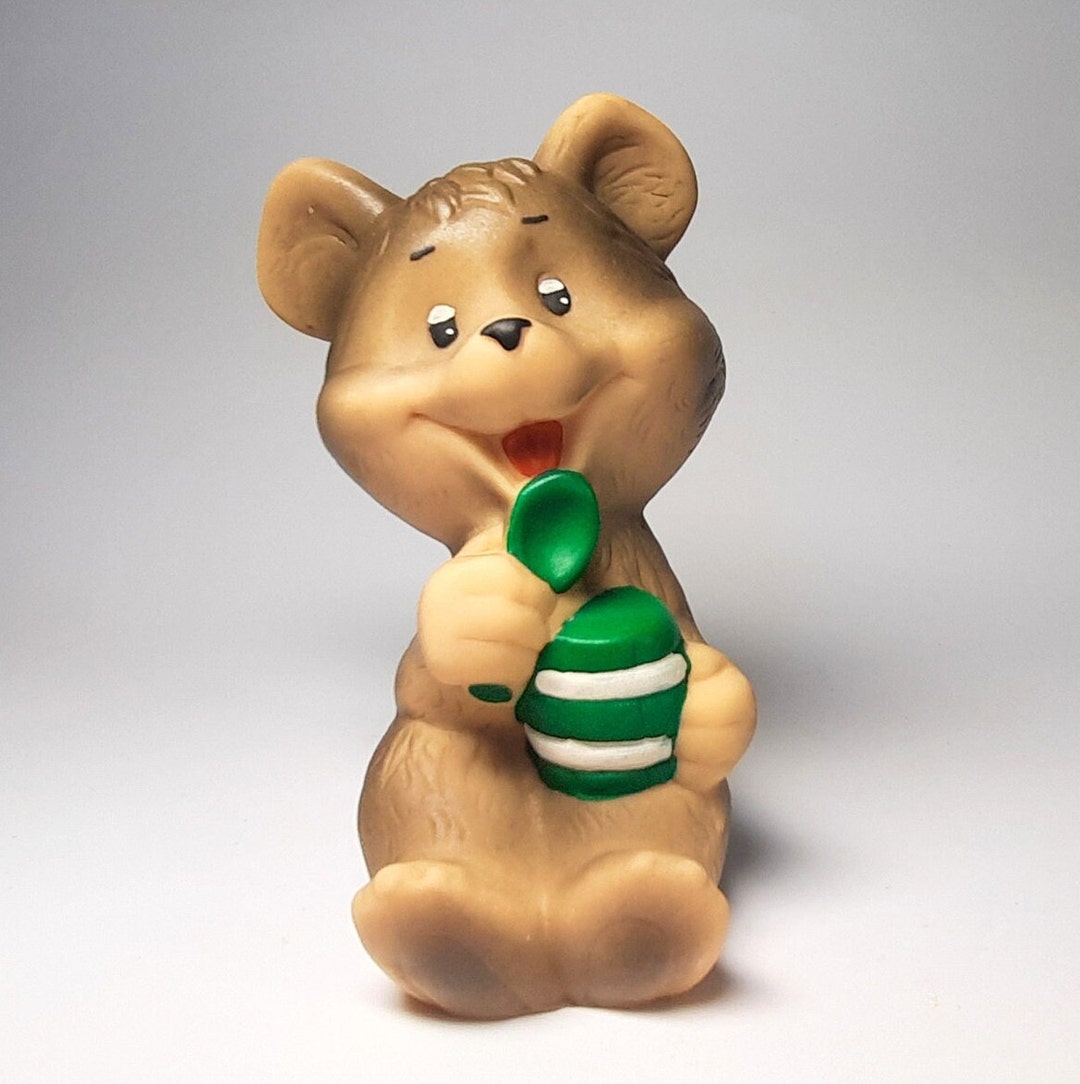 14 Cm Cute of Vintage Rubber Bear Toy, Soviet Toy, Bear Toy, Ussr Toy ...