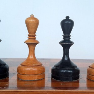 Soviet Chess Tournament. Chess Set USSR. Vintage Wooden Chess ...