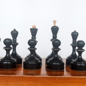 Soviet Chess Tournament. Chess Set USSR. Vintage Wooden Chess ...