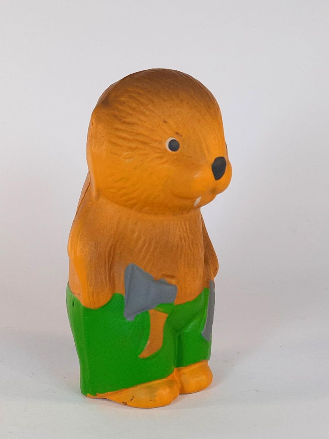13 Cm Vere Rare Toy. Soviet Rubber Toy Beaver. Beaver, Soviet Toy ...