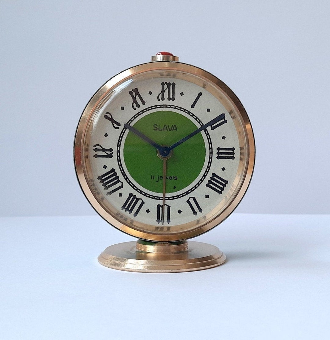 Soviet Alarm Clock. Desk Clock USSR. Vintage Clock SLAVA. - Etsy