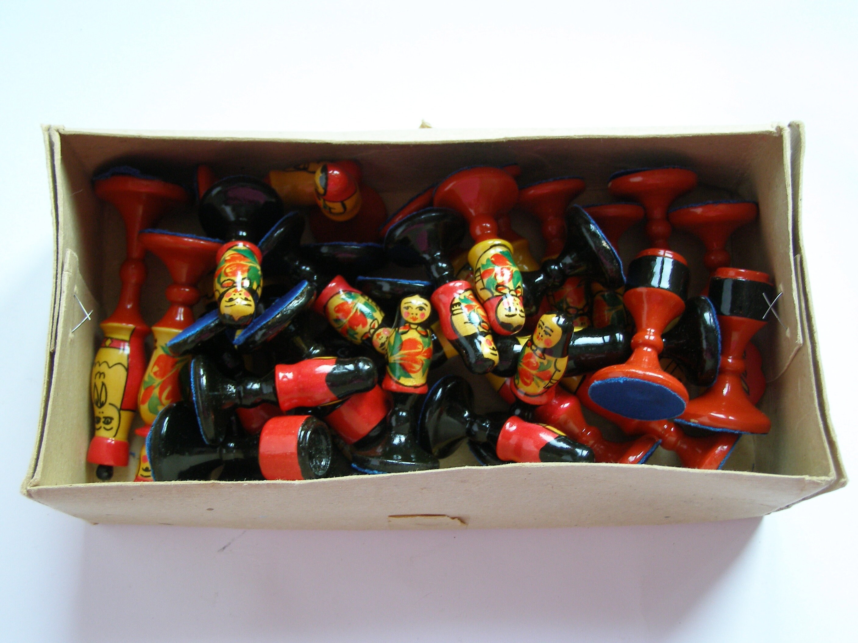 NOS, Soviet Chess Set, Vintage Chess Set USSR, Hand Painted, Pysanka ...