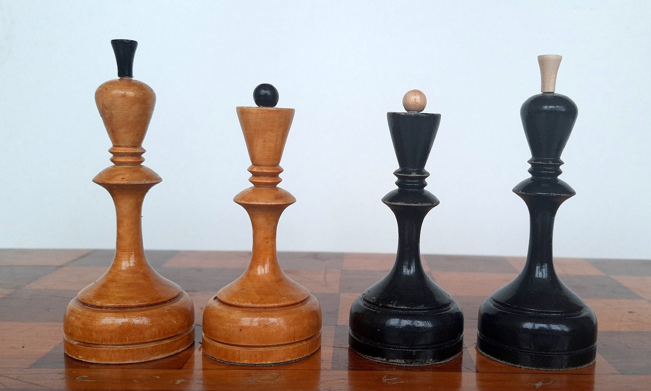 Soviet Chess Tournament. Chess Set USSR. Vintage Wooden Chess ...