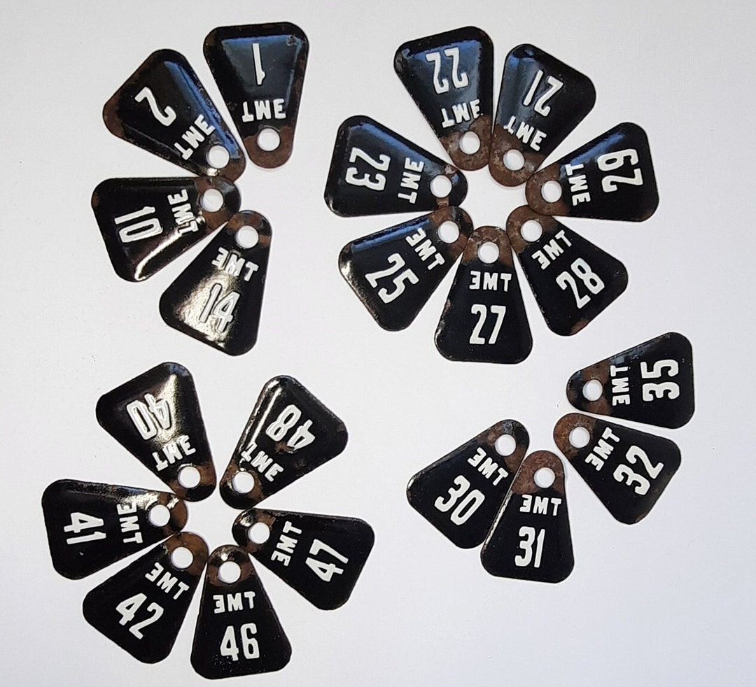 Enameled Numbers.license Plate.house Number.metal Plate.enameled ...