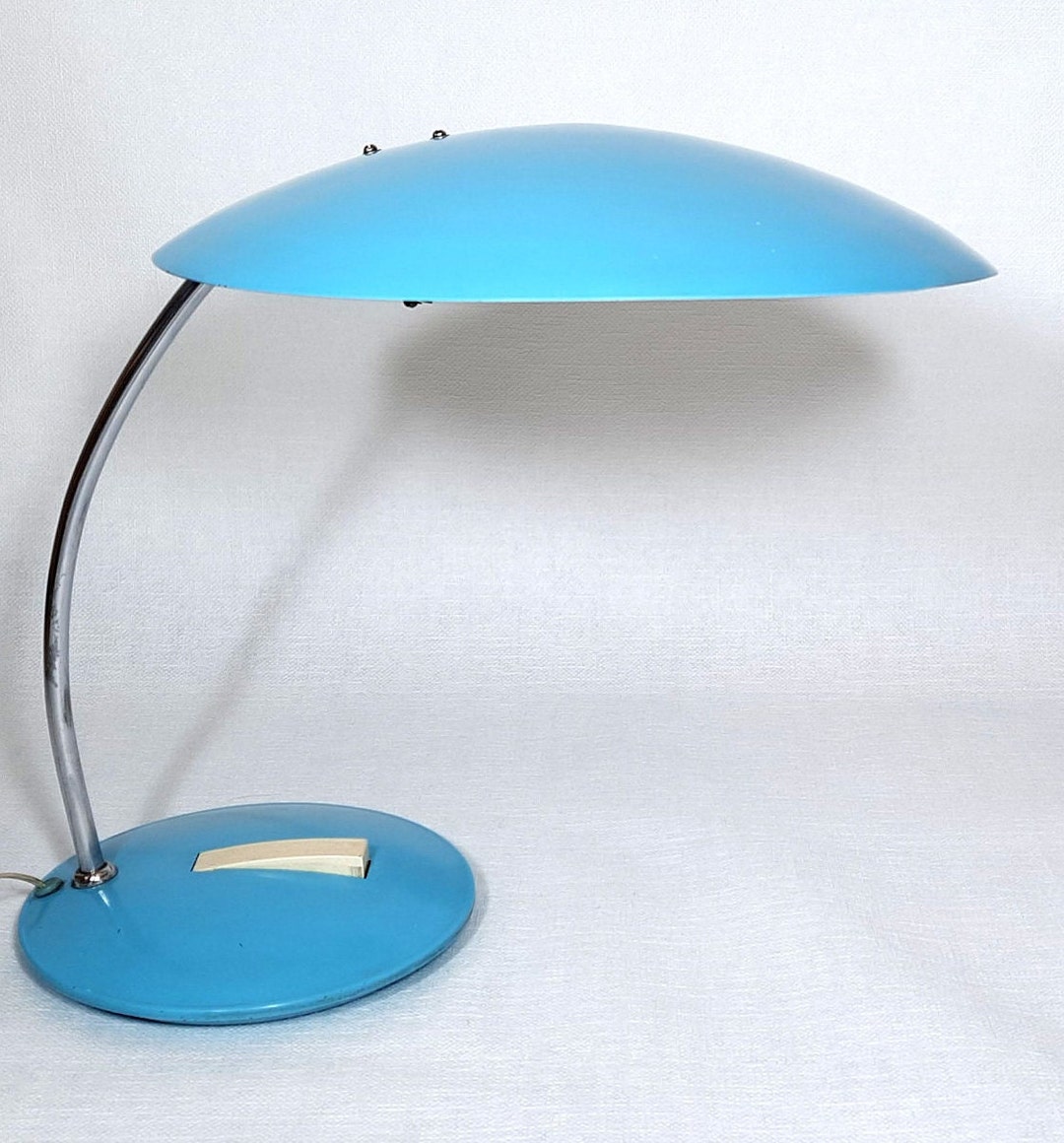 Soviet Table Lamp. Desk Lamp. Metal Lamp. USSR Lamp.gift. Blue Lamp ...
