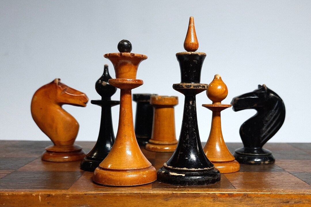 Wooden Soviet Chess Set. Vintage Chess. Chess USSR. Vintage - Etsy