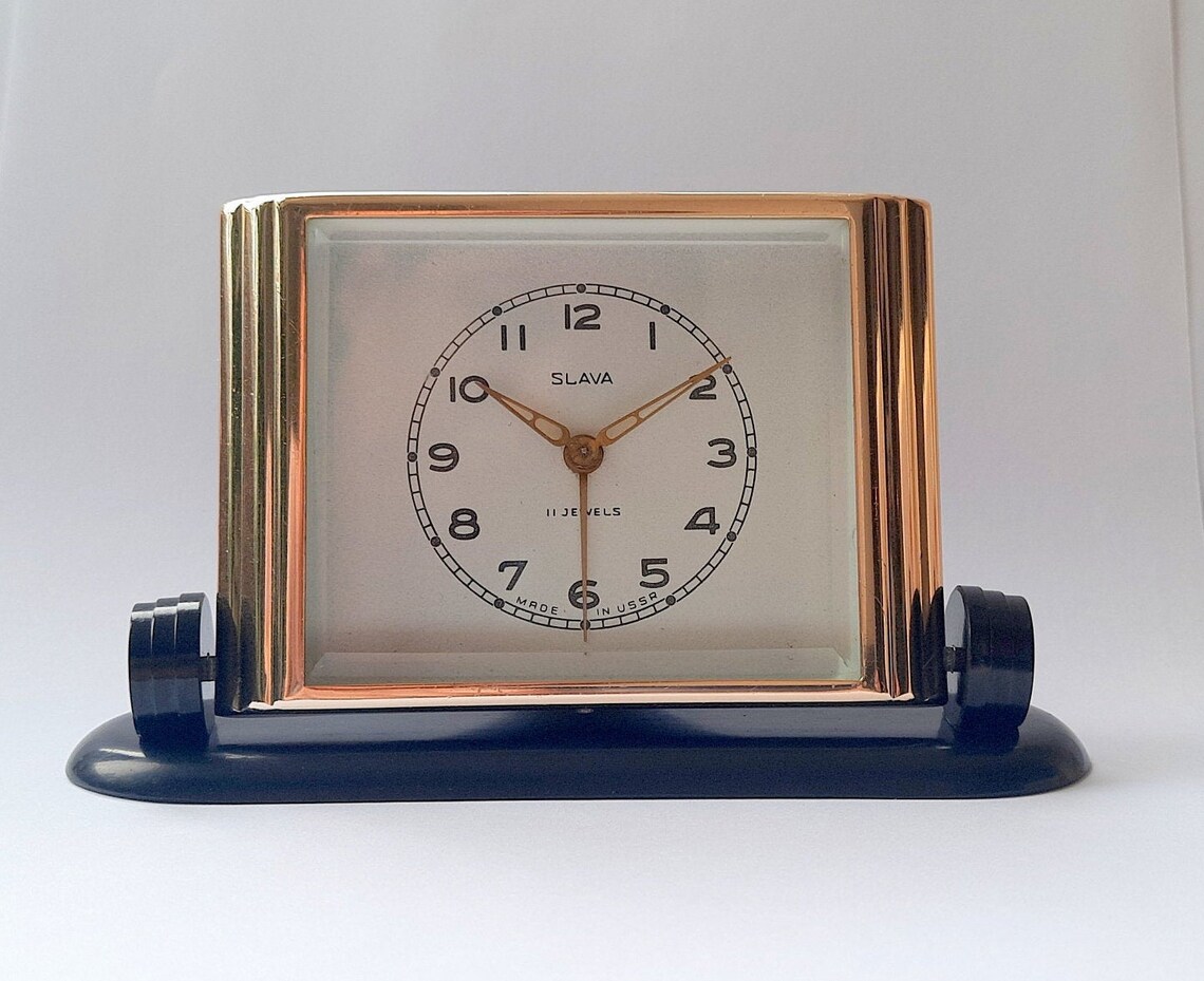 Soviet Alarm Clock. Desk Clock USSR. Vintage Clock SLAVA. - Etsy