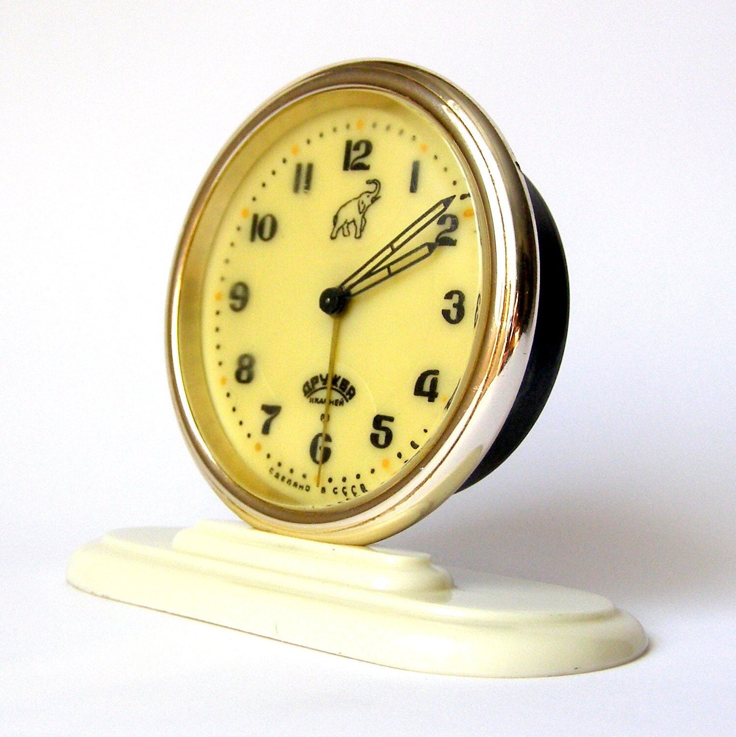 Clocks Soviet alarm clock Vintage clock SLAVA. Desk Clock USSR Home ...