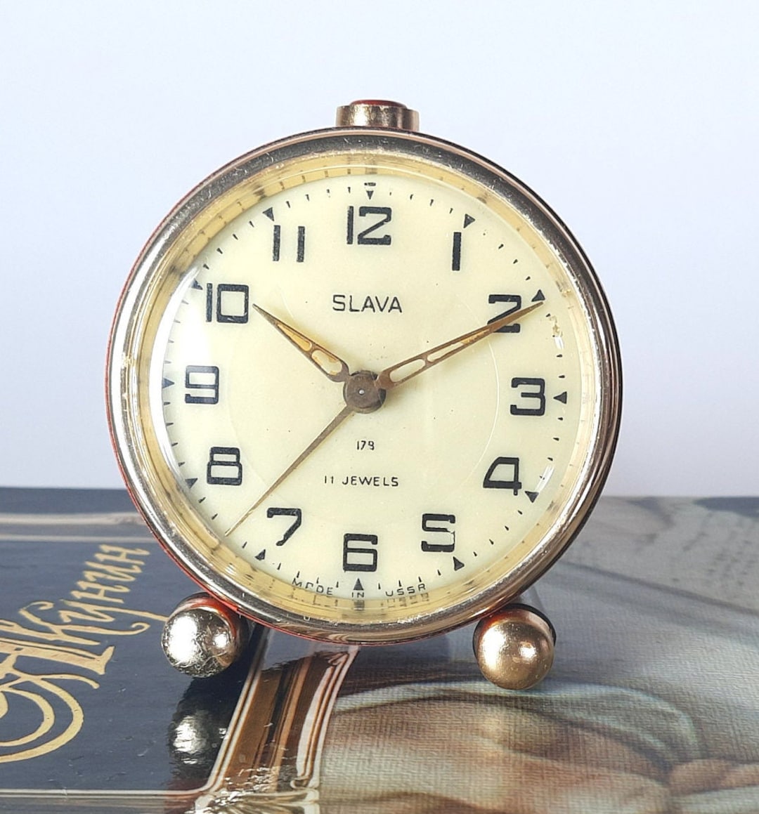 Soviet Alarm Clock. Desk Clock USSR. Vintage Clock Slava.alarm ...