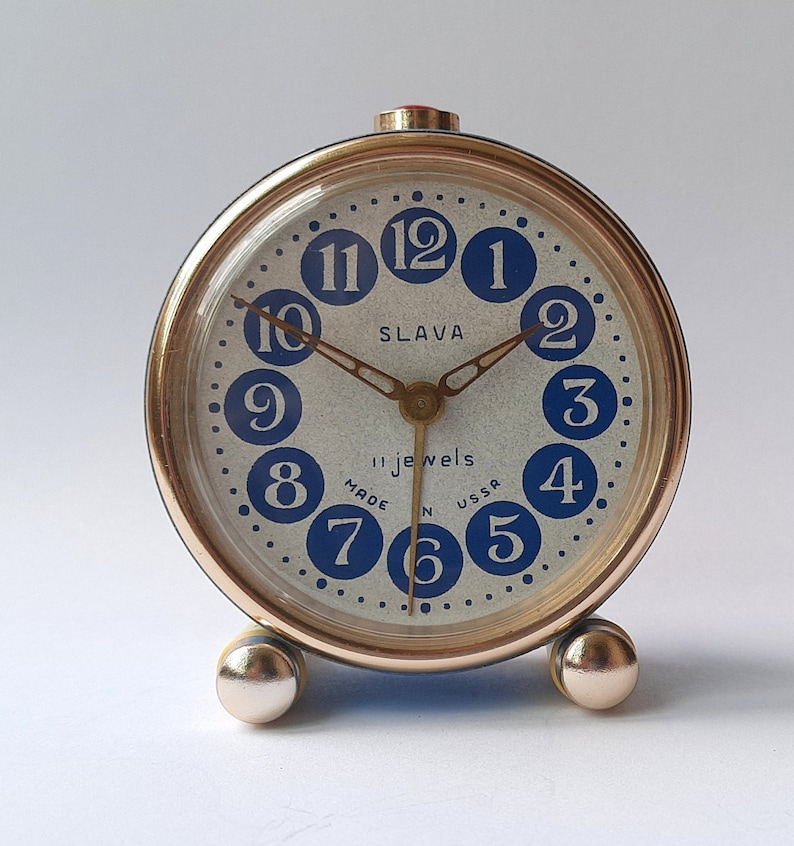 Soviet Alarm Clock. Desk Clock USSR. Vintage Clock SLAVA. - Etsy