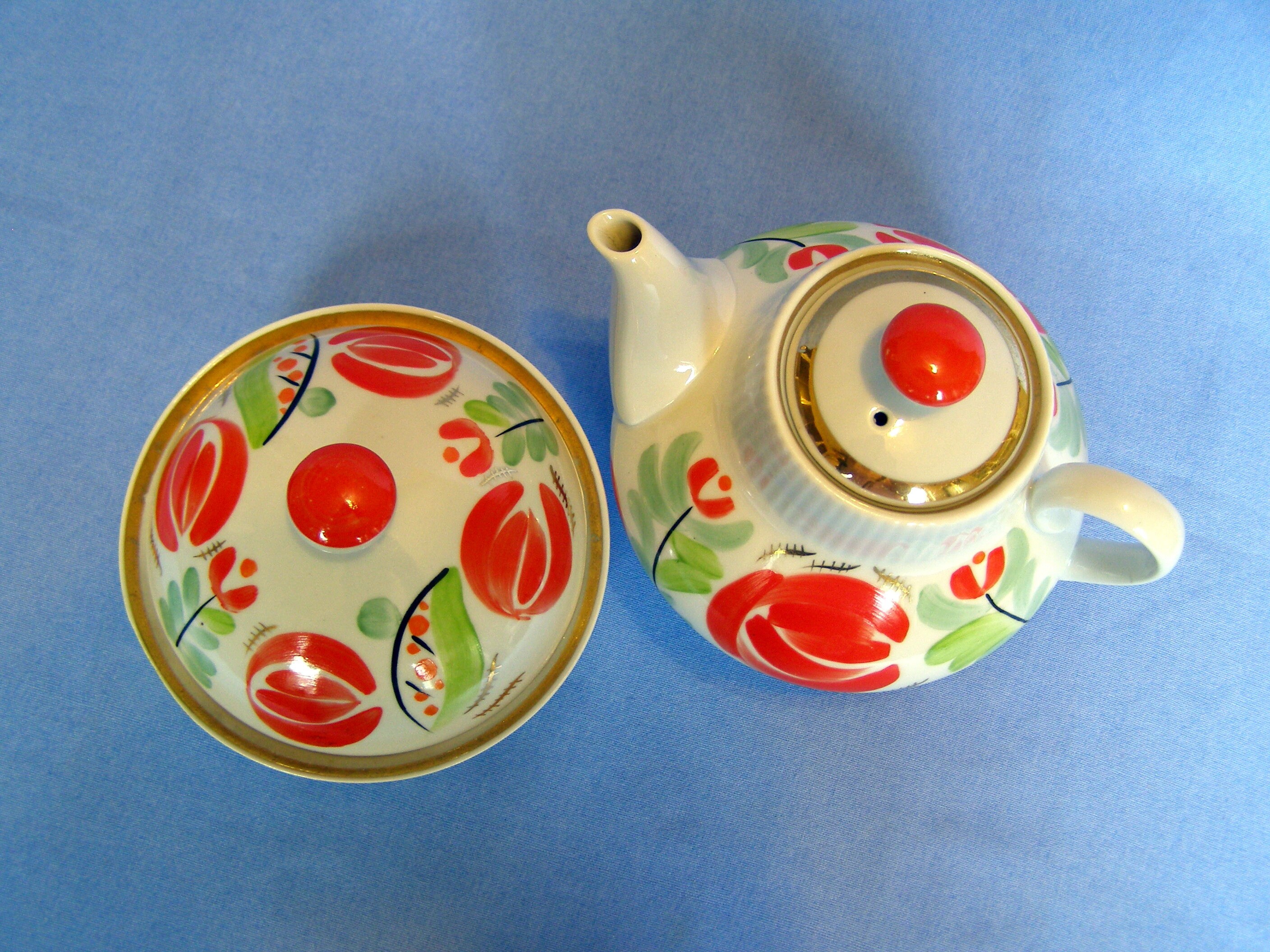 Soviet Tea Set. Soviet Set of Teapot and Sugar Bowl. Volume of | Etsy