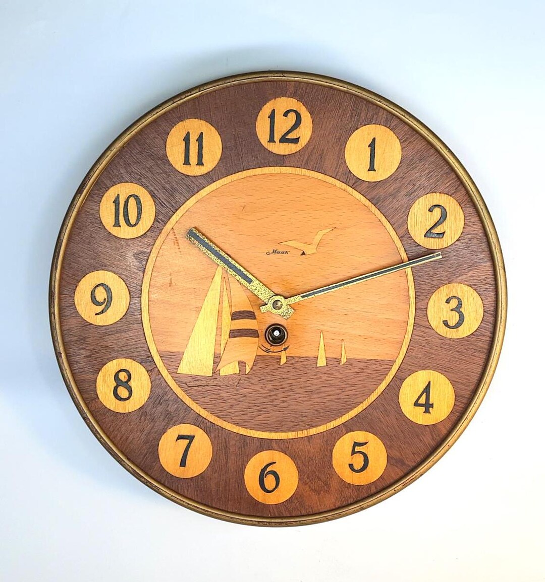 Soviet Wall Clock.wooden Wall Clock.marine Clock.mechanical Clock ...
