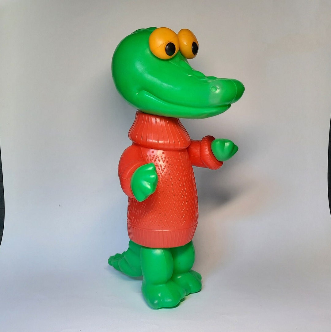 38cm Crocodile Gena Vintage Toy of the USSR. Plastic Crocodile Gena ...
