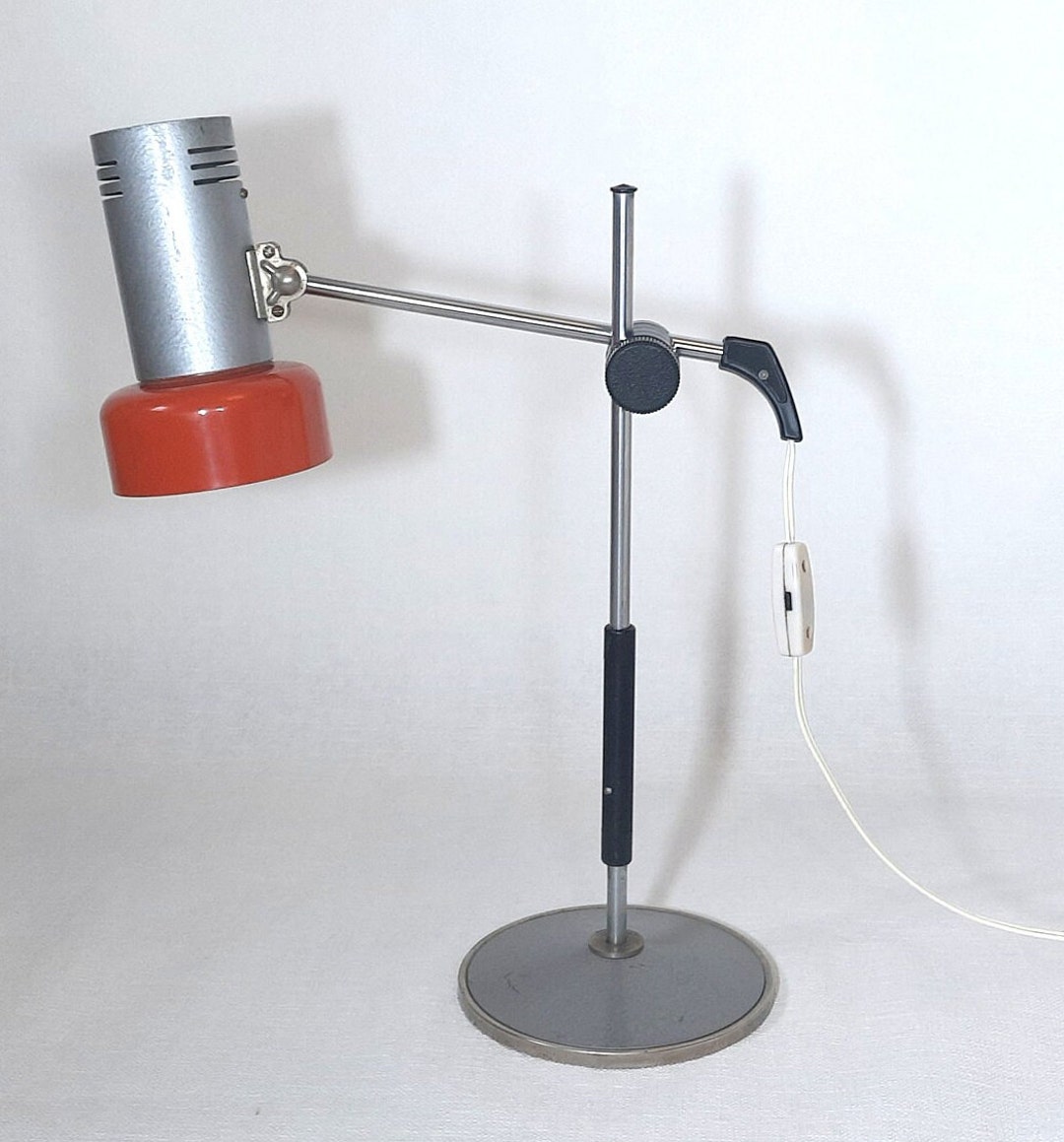 Soviet Table Lamp. Industrial Lamp. Desk Lamp. Metal Lamp. Lamp on a ...